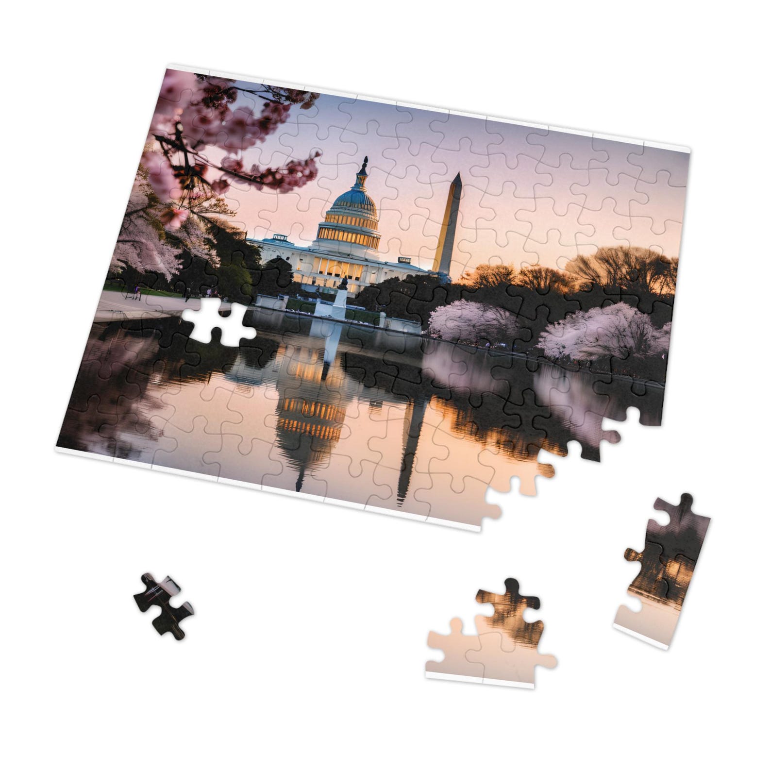 Washington DC Theme, U S Capitol Building, Washington Monument, Cherry ...
