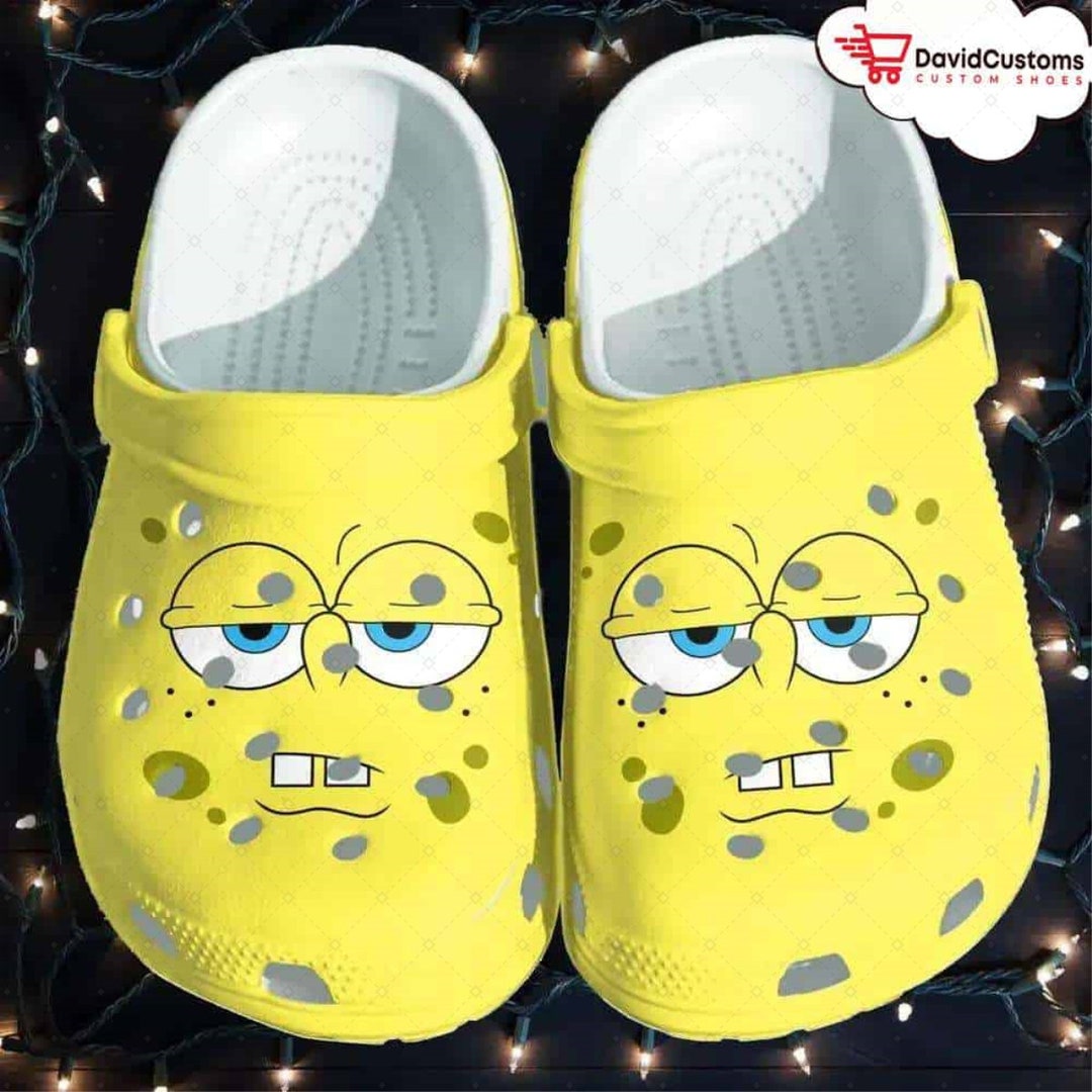 Funny Spongebob Squarepants Cartoon Clogs Shoes, Classic Clog for Men ...