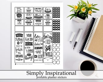 Inspirational Quote Planner Stickers - Etsy