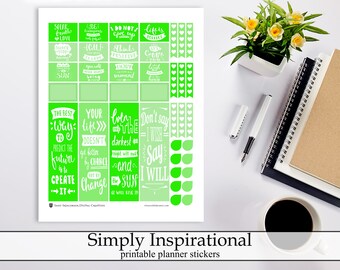 Inspirational Quote Planner Stickers - Etsy