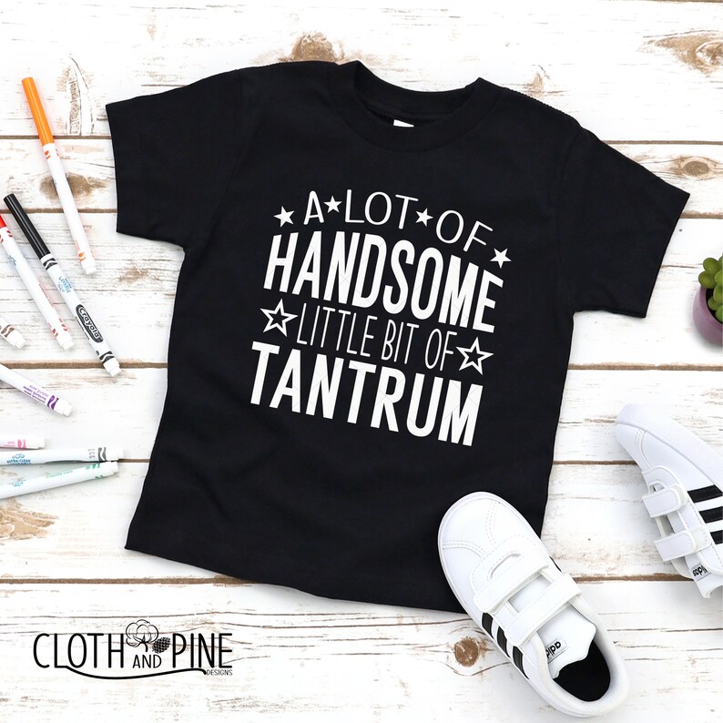 Handsome SVG Tantrum SVG Toddler SVG for Boys Funny Baby - Etsy