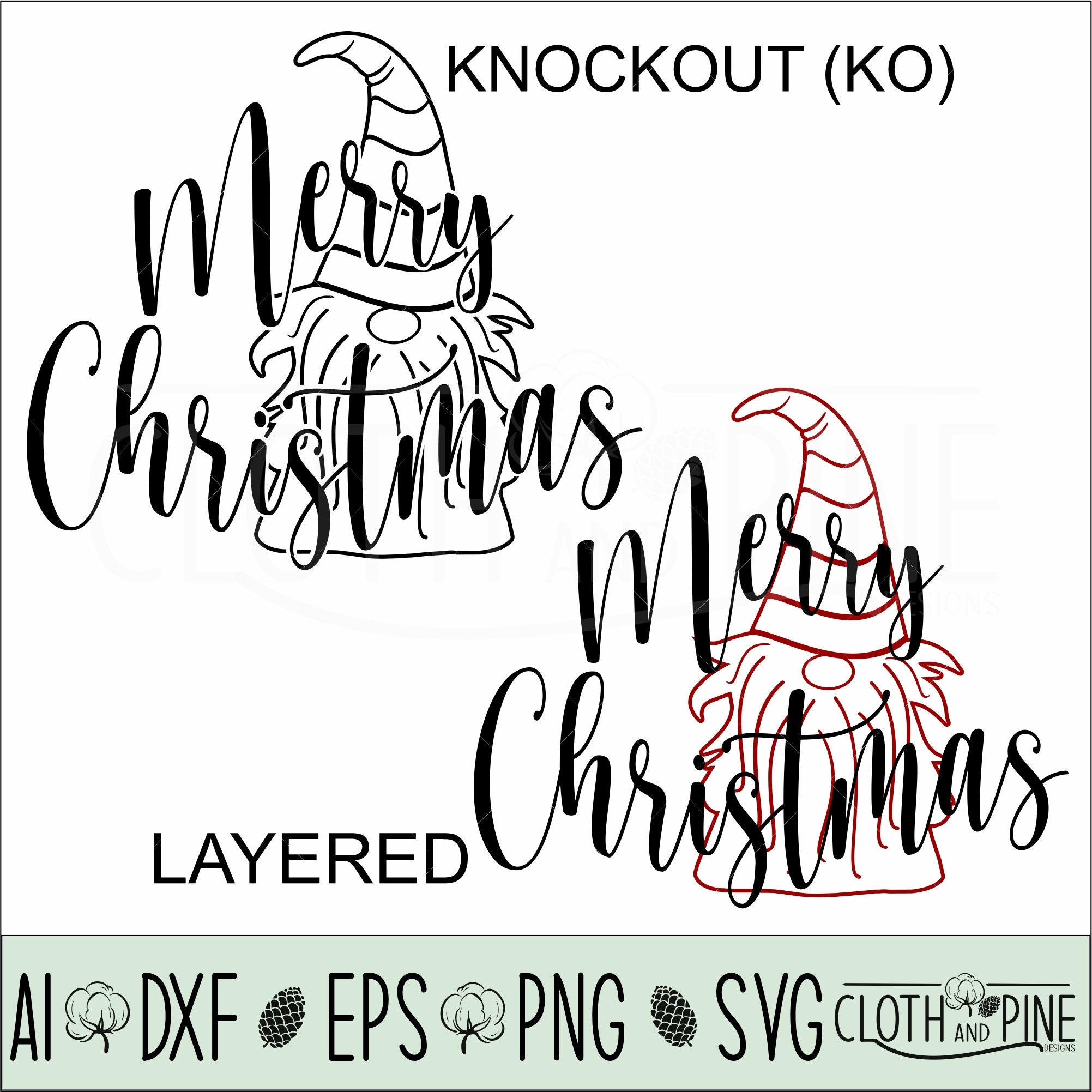 Christmas Gnome SVG Merry Christmas Svg Gnome Svg Round - Etsy