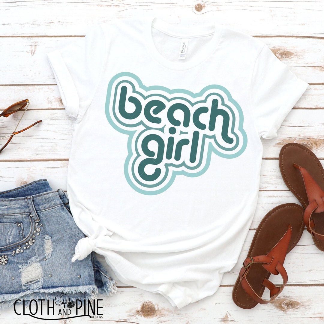Beach Girl Svg Retro SVG Design Vacation Svg Girls Trip - Etsy