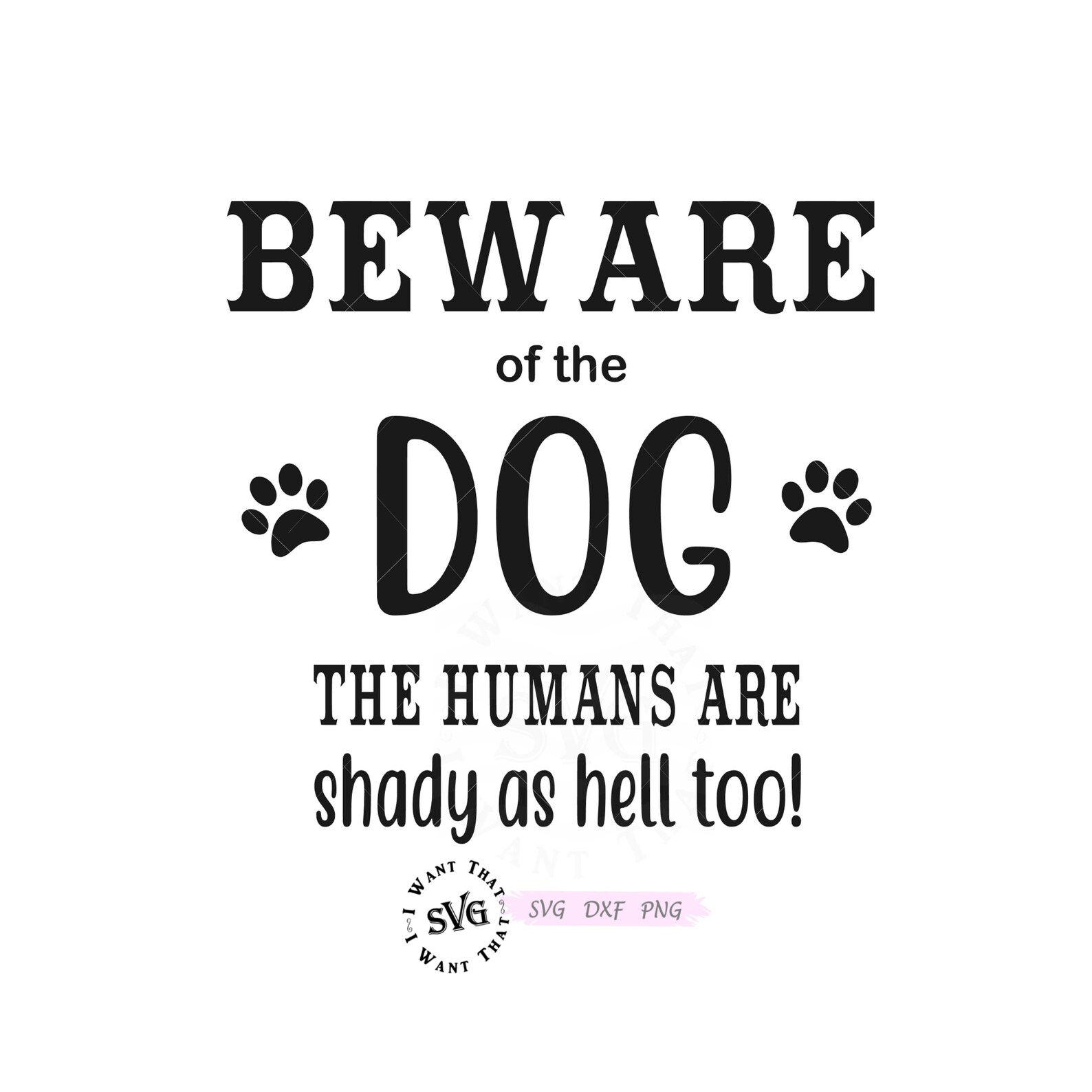 Beware of Dog SVG Beware Sign SVG Dog Sign Svg No - Etsy Australia