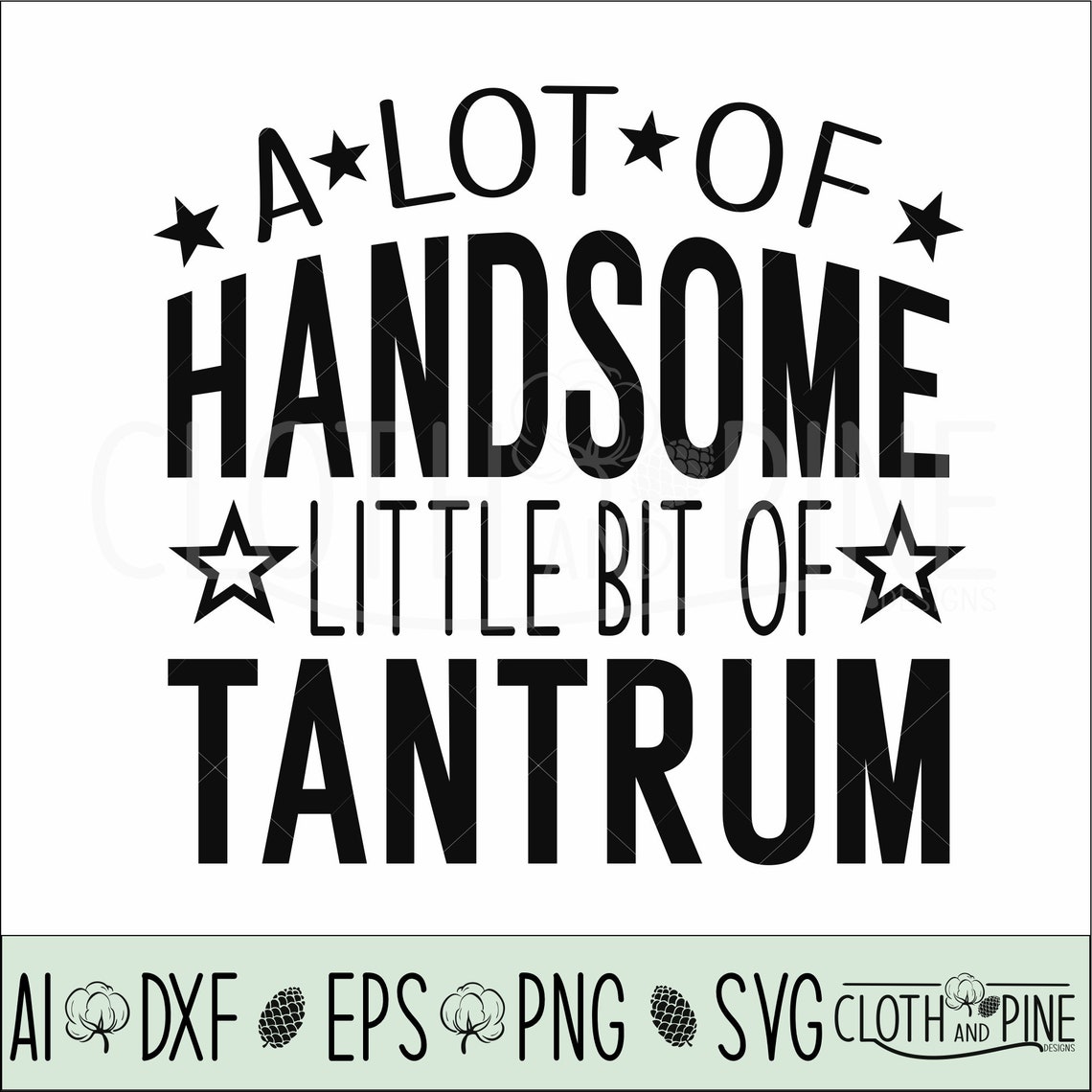 Handsome SVG Tantrum SVG Toddler SVG for Boys Funny Baby - Etsy