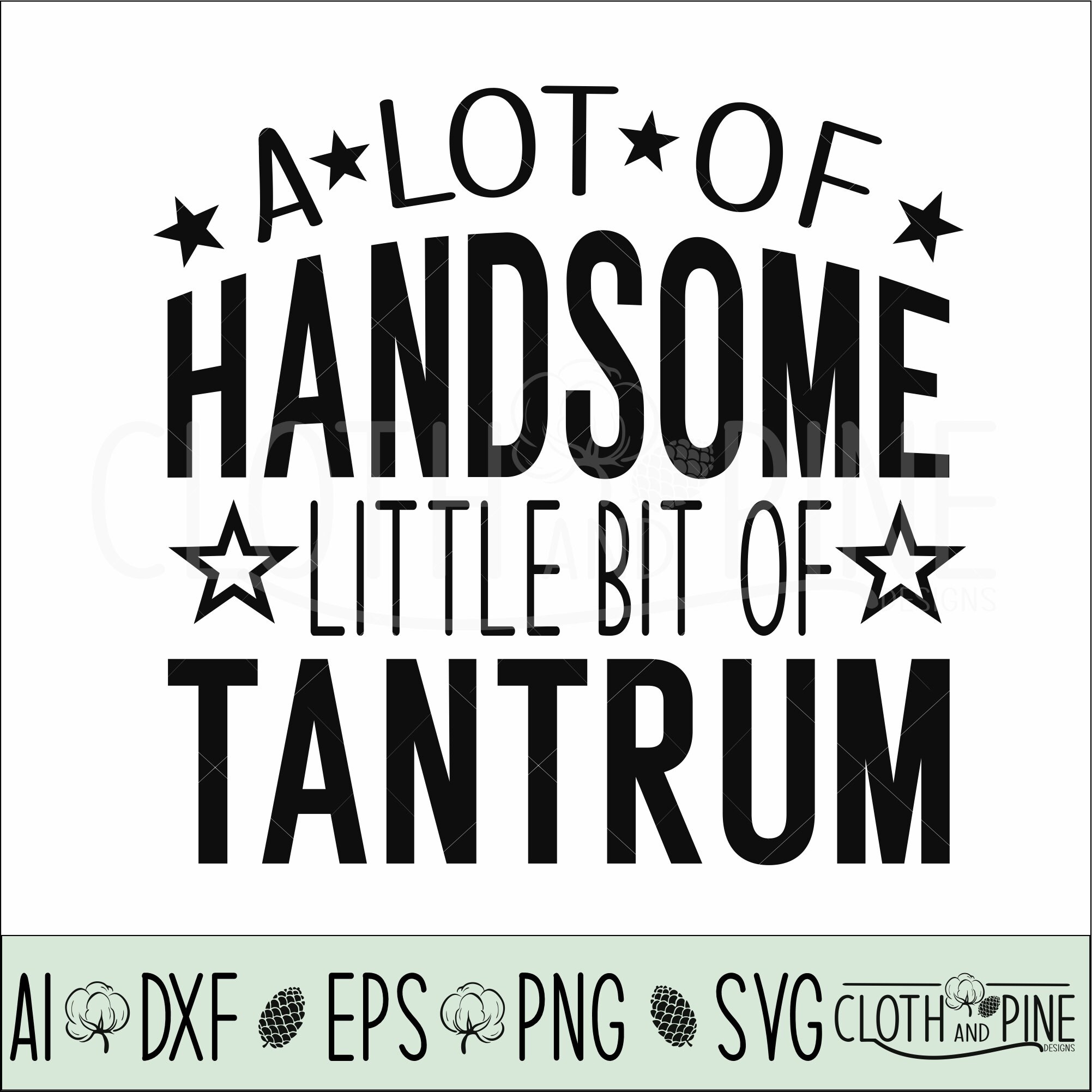 Handsome SVG Tantrum SVG Toddler SVG for Boys Funny Baby - Etsy