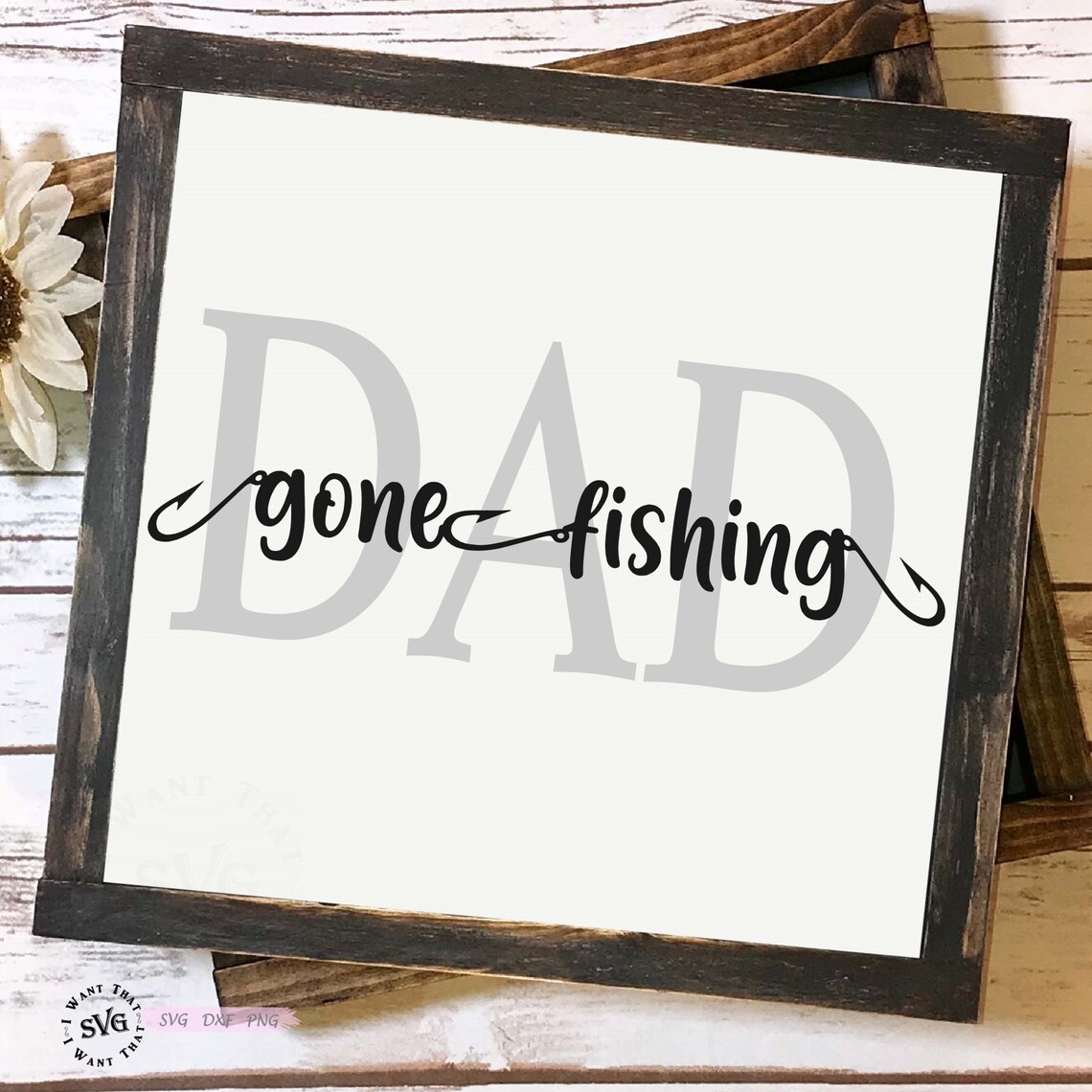 Dad Svg Fathers Day Svg Father Svg Gone Fishing Svg | Etsy
