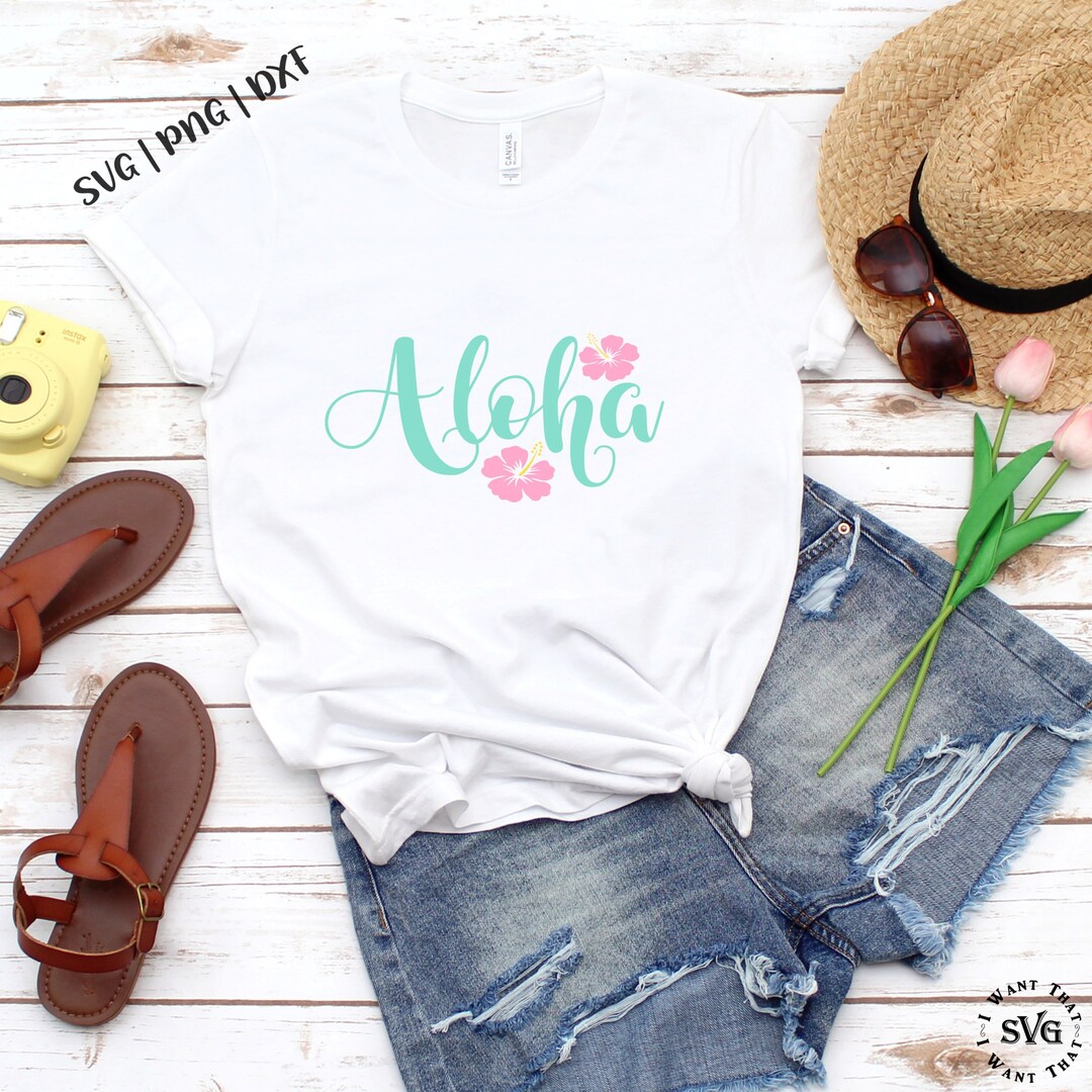 Aloha SVG Hello SVG Summer SVG Beach Svg Floral Svg - Etsy
