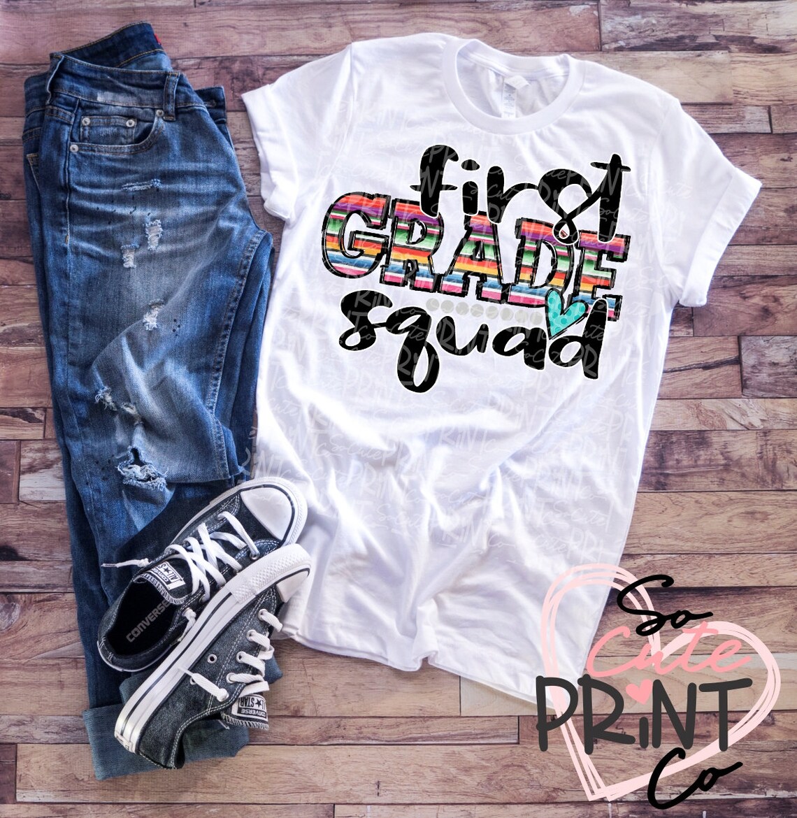 Back to School First Grade Squad Clipart PNG File for | Etsy