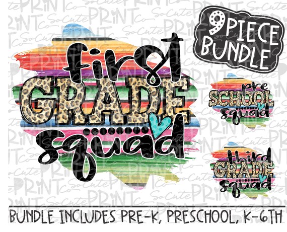 Back to School School Bundle Preschool Pre-k to 6th Grade | Etsy