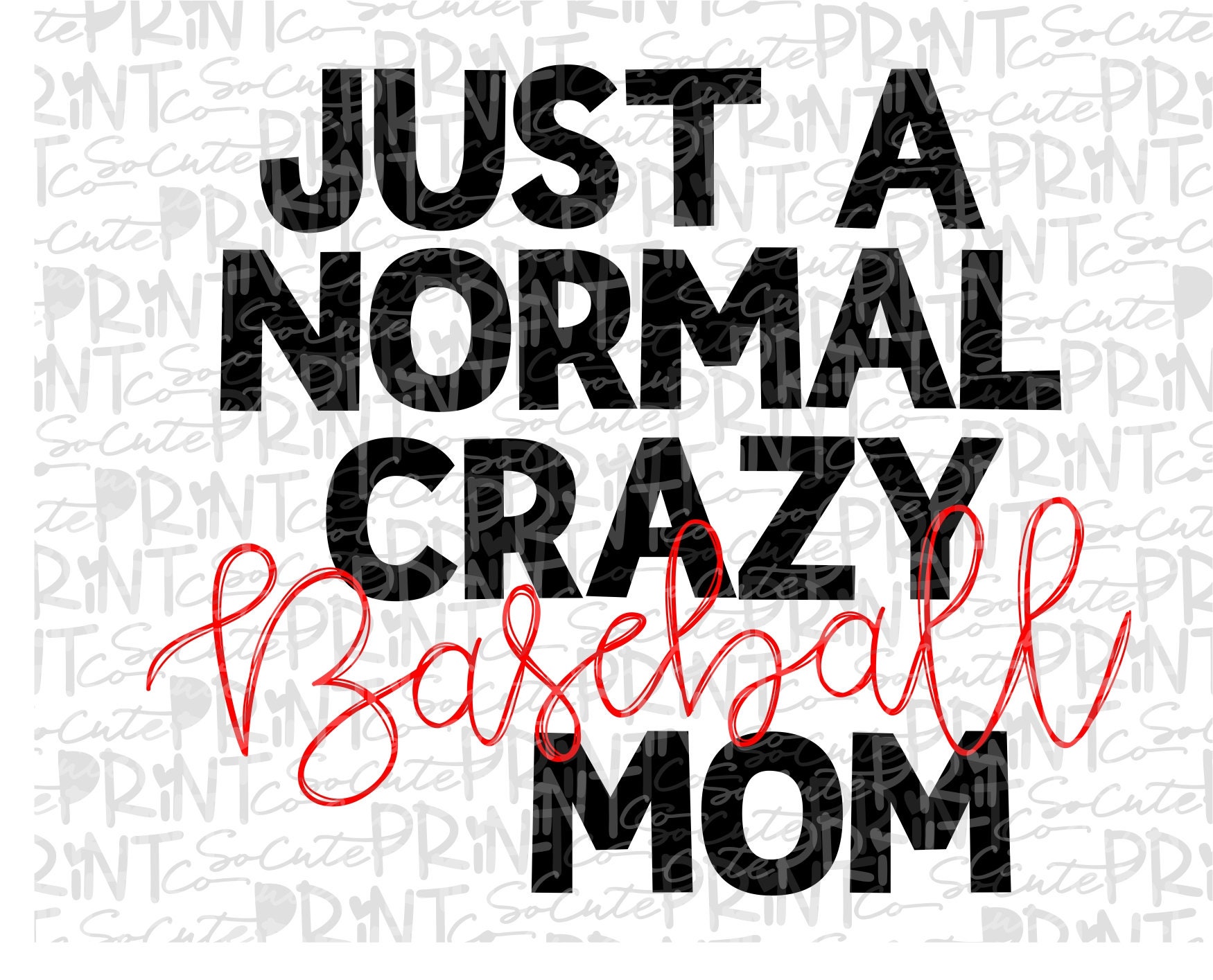 Baseball Crazy Baseball Mom Baseball Mom Transparent PNG - Etsy