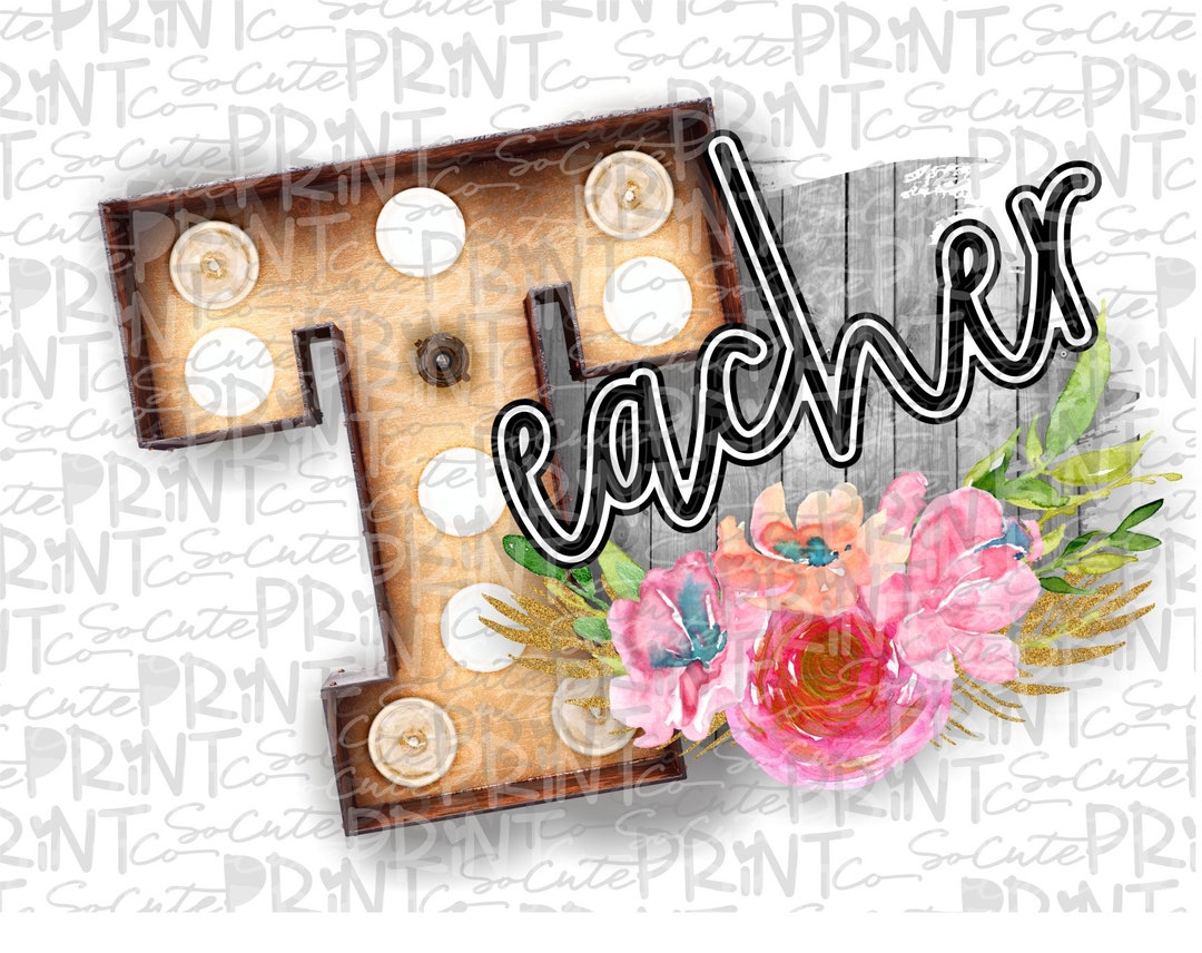 Teacher Clipart, Back to School, PNG File for Sublimation, First Day of ...