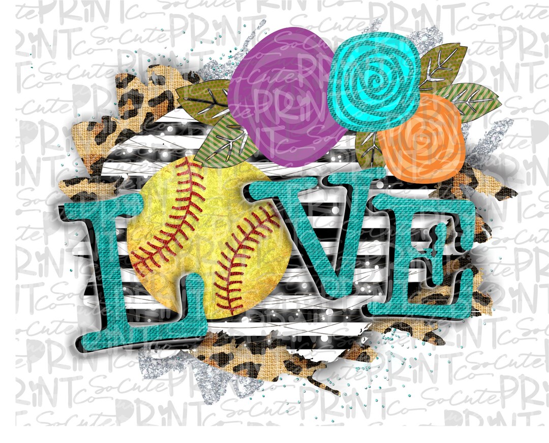Softball Clipart, Softball Mom, Love Softball Shirt Design Transparent ...