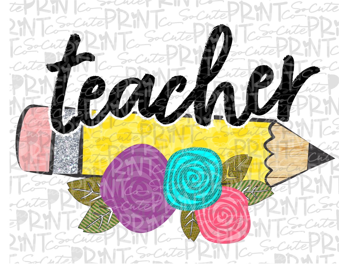 Teacher Clipart, Back to School, PNG File for Sublimation, School ...