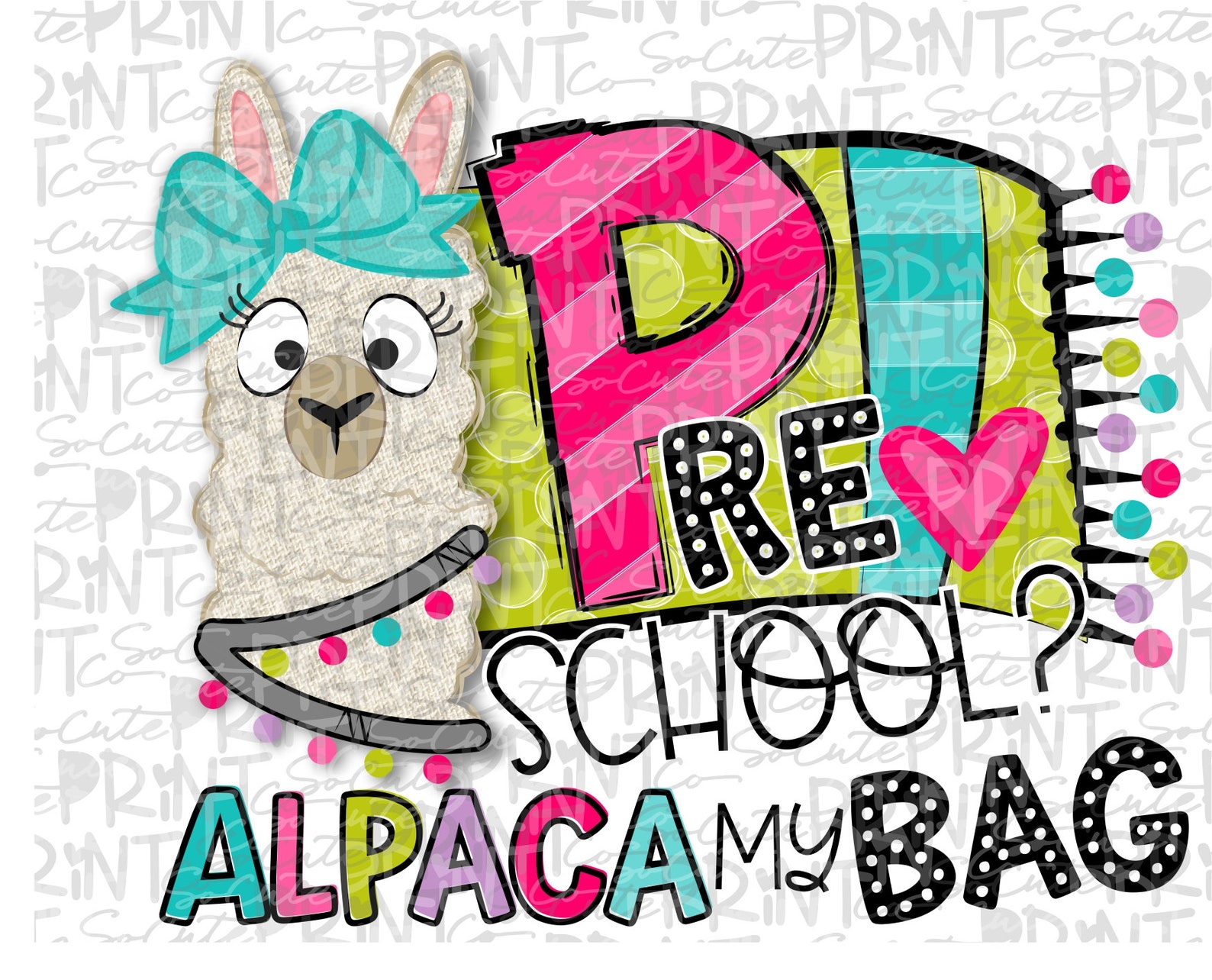 Back to School Alpaca School Bundle Preschool Pre-k to 6th - Etsy