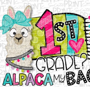 Back to School, Alpaca School Bundle, Preschool Pre-k to 6th Grade ...