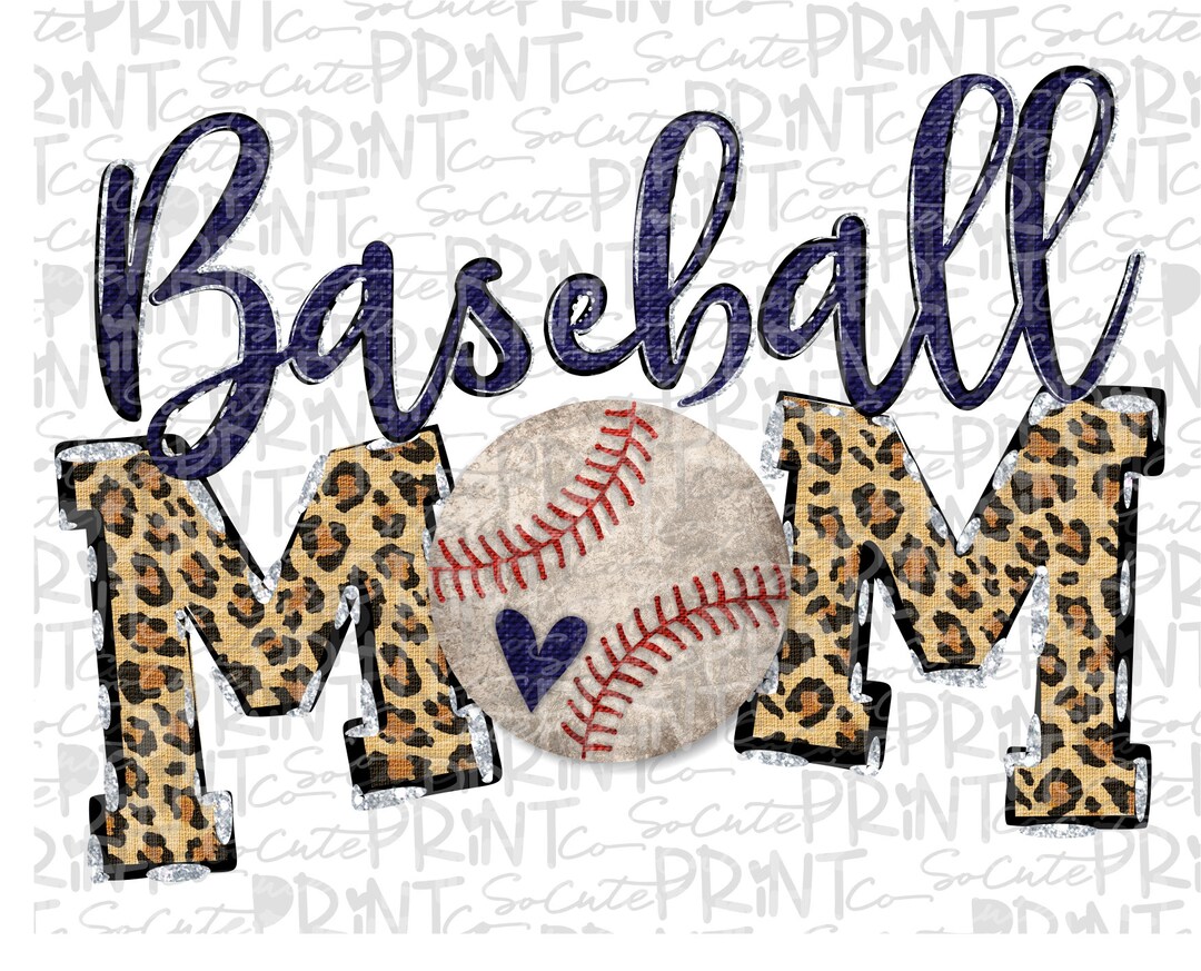 Baseball Mom, Baseball Clipart, Transparent PNG File for Sublimation ...
