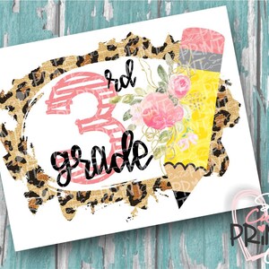 Back to School Sign Third Grade Sign First Day of School - Etsy