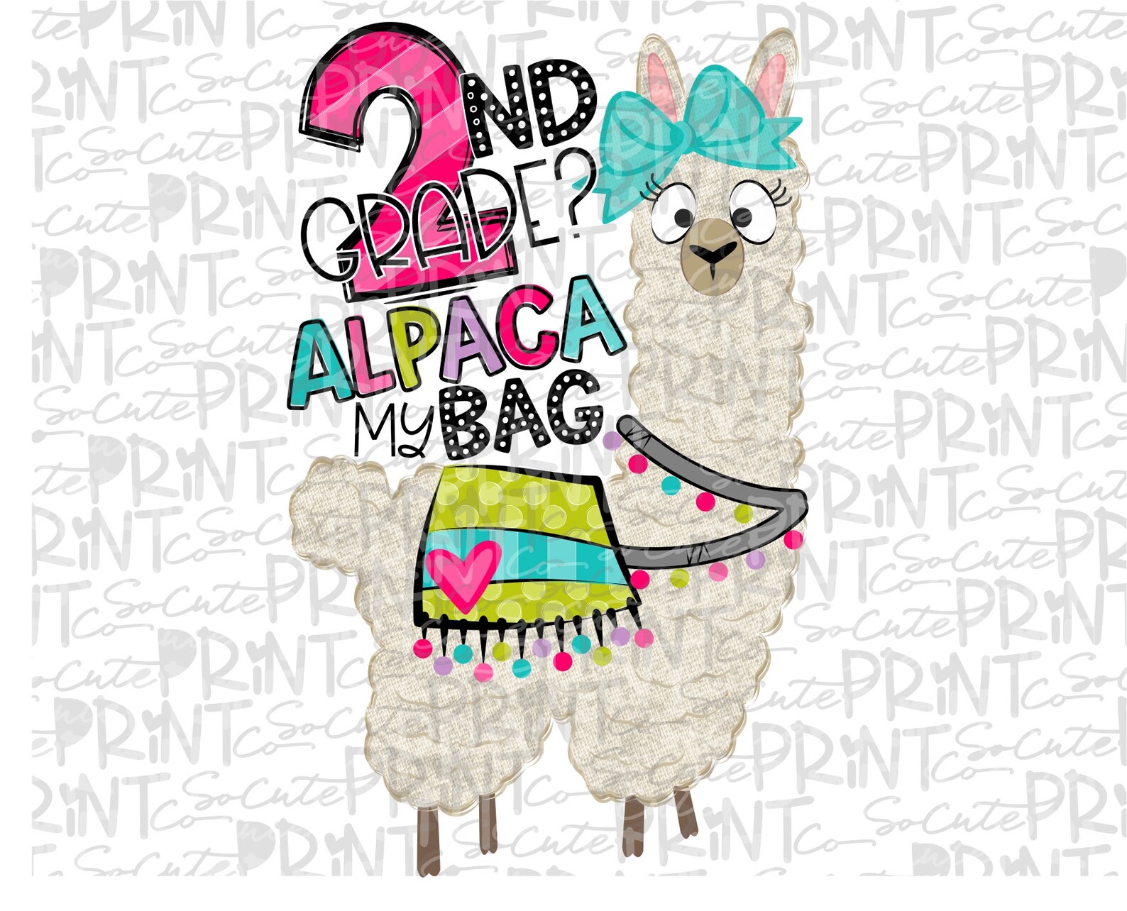 Back to school Alpaca School Bundle Preschool Pre-k to 6th | Etsy