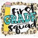 Back to School First Grade Squad Clipart PNG File for - Etsy