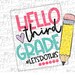Back to School, Hello Third Grade Lets Do This, PNG File for ...