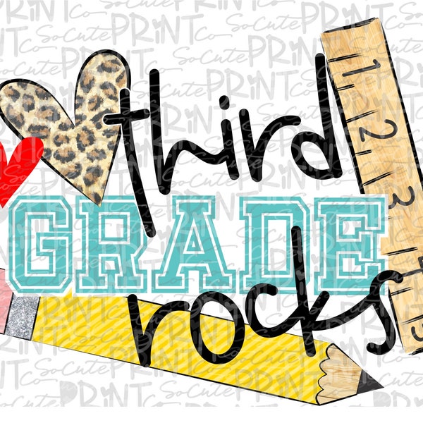 3rd Grade Rocks - Etsy