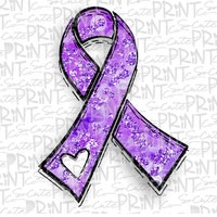 Purple Ribbon - Etsy