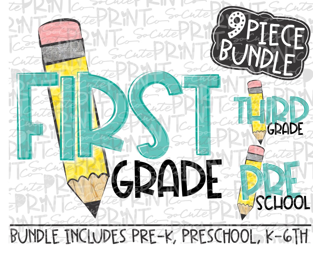 Back to School, School Bundle, Preschool Pre-k to 6th Grade Included ...