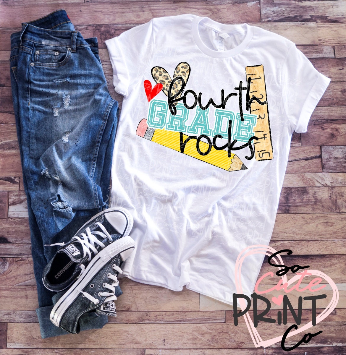 Back to School Fourth Grade Rocks Clipart PNG File for - Etsy