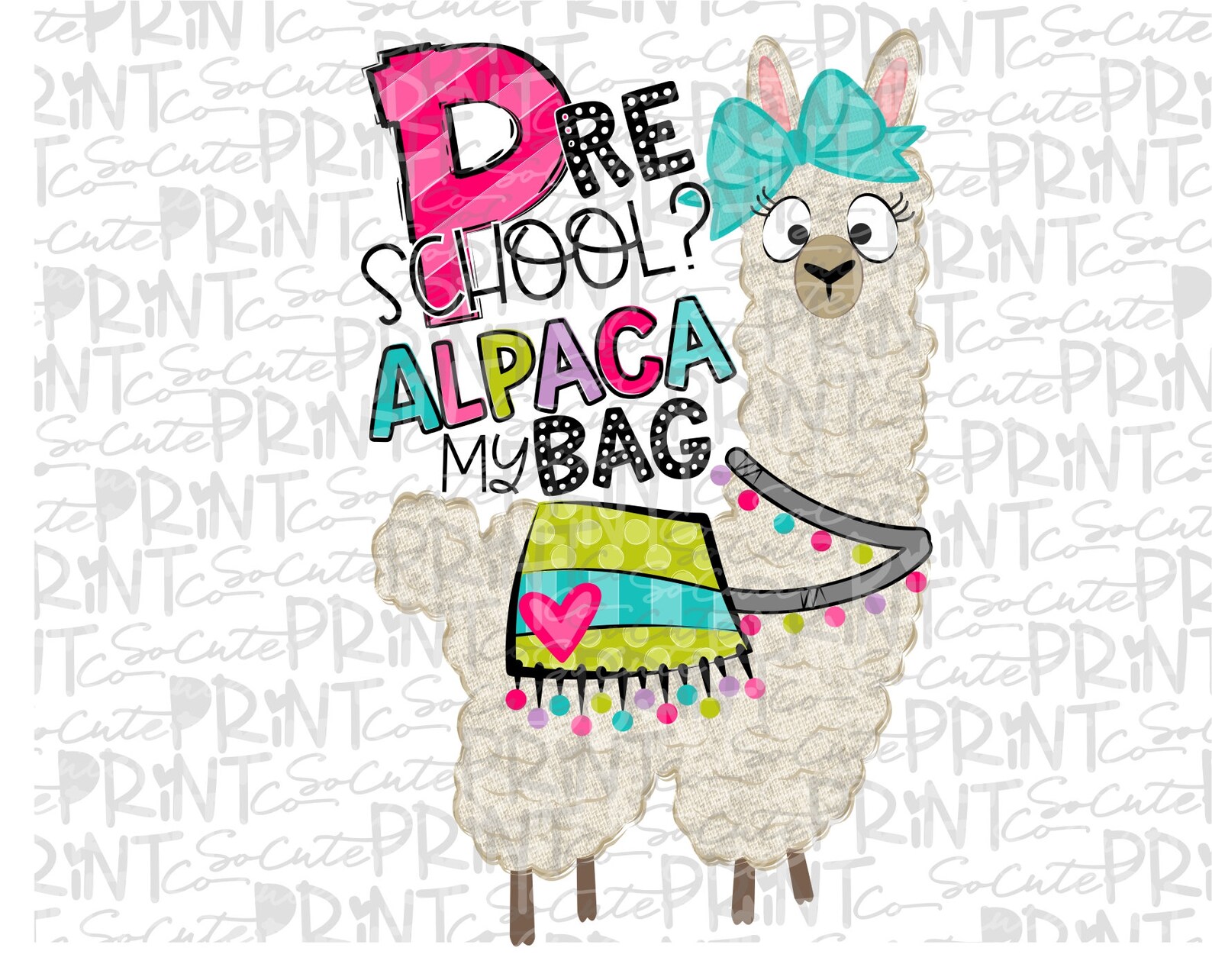 Back to School Alpaca School Bundle Preschool Pre-k to 6th - Etsy