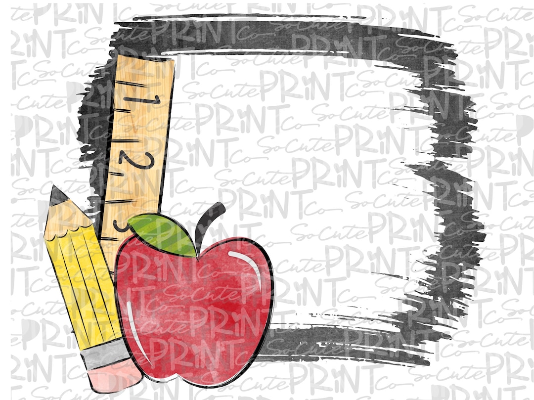 Teacher Clipart, Back to School, PNG File for Sublimation, Monogram ...