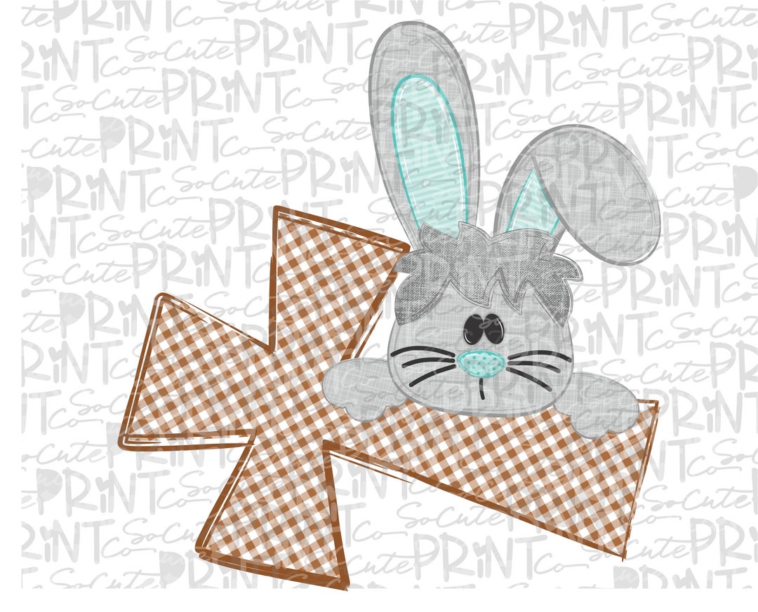 Easter Design, Boy Bunny With Cross, Easter Bunny Clipart, Bunny ...