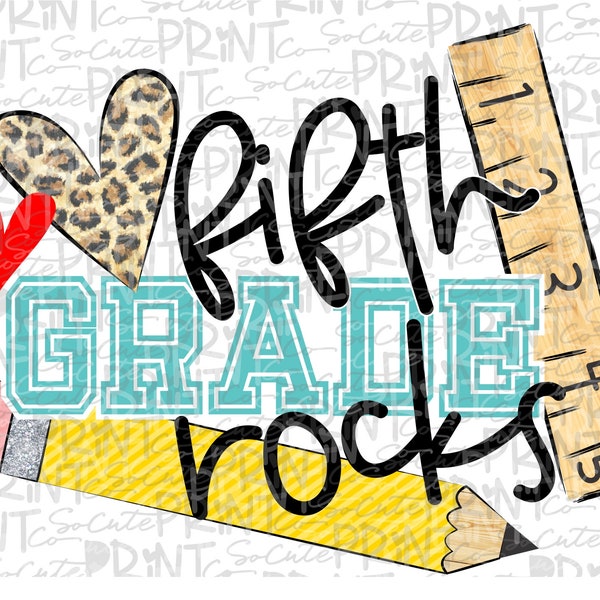 5th Grade Rocks - Etsy