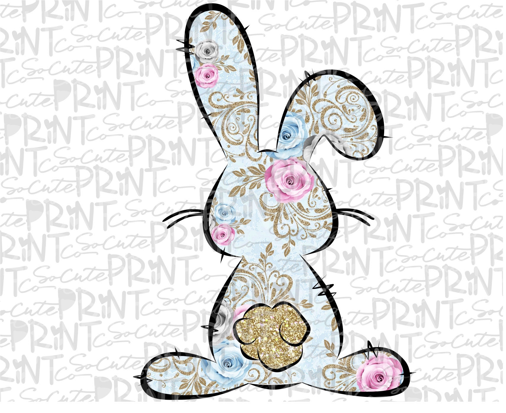 Bunny Prints Clipart