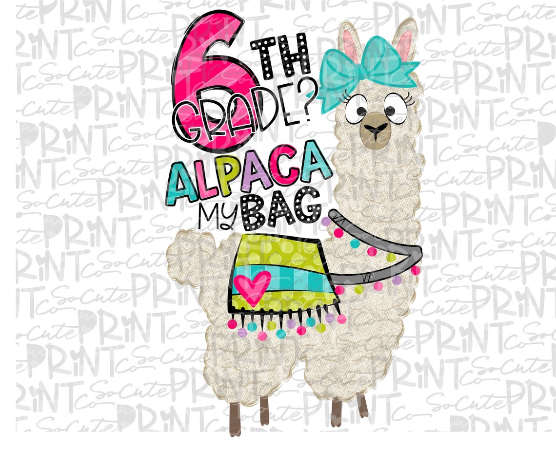 Back to School Alpaca School Bundle Preschool Pre-k to 6th - Etsy
