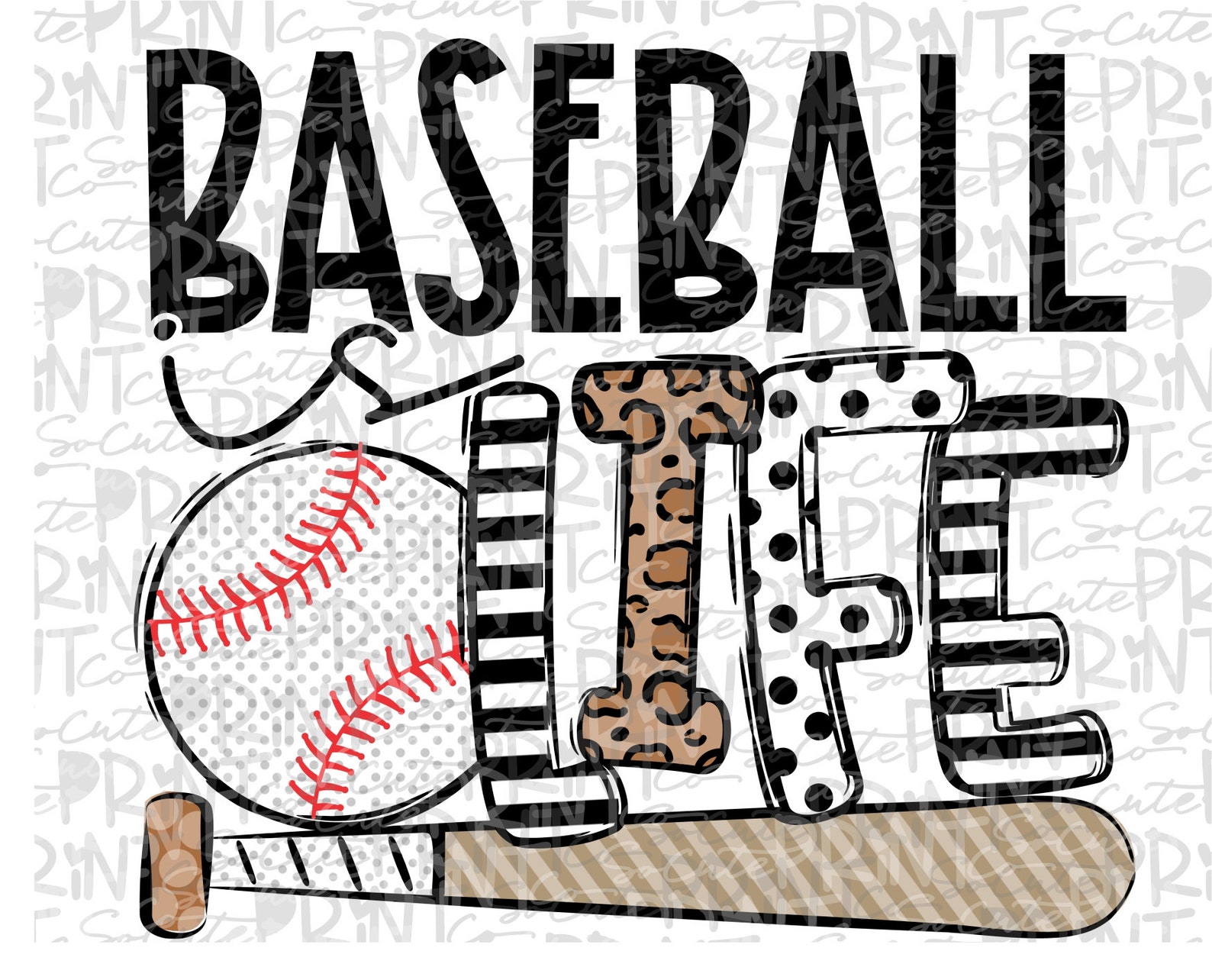 Baseball is Life Baseball Sublimation File Baseball Mom - Etsy