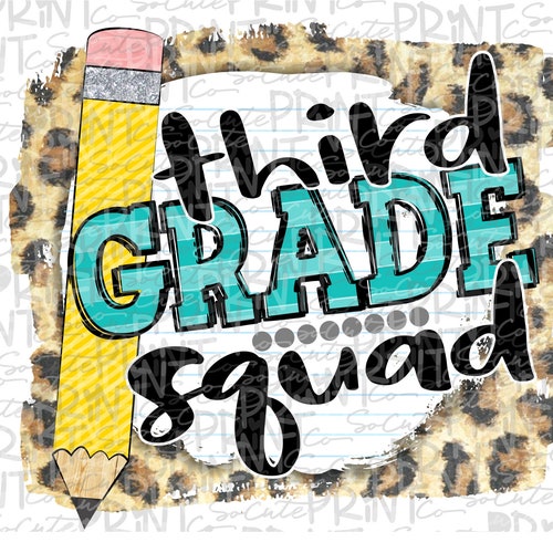 Third Grade Teacher Png PNG Files for Sublimation 3rd Grade - Etsy