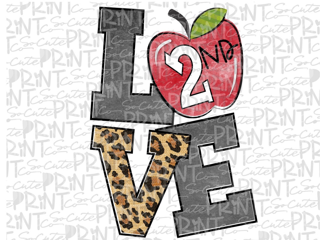 Back to School, 2nd Grade Clipart, Transparent PNG File for Sublimation ...