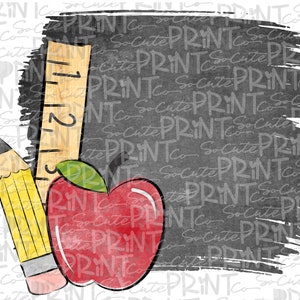 Teacher Clipart, Back to School, PNG File for Sublimation, Monogram ...