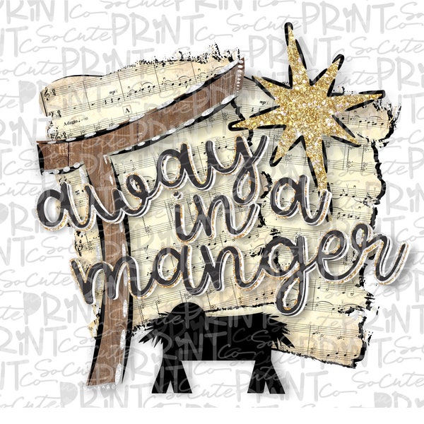 Away in a Manger - Etsy