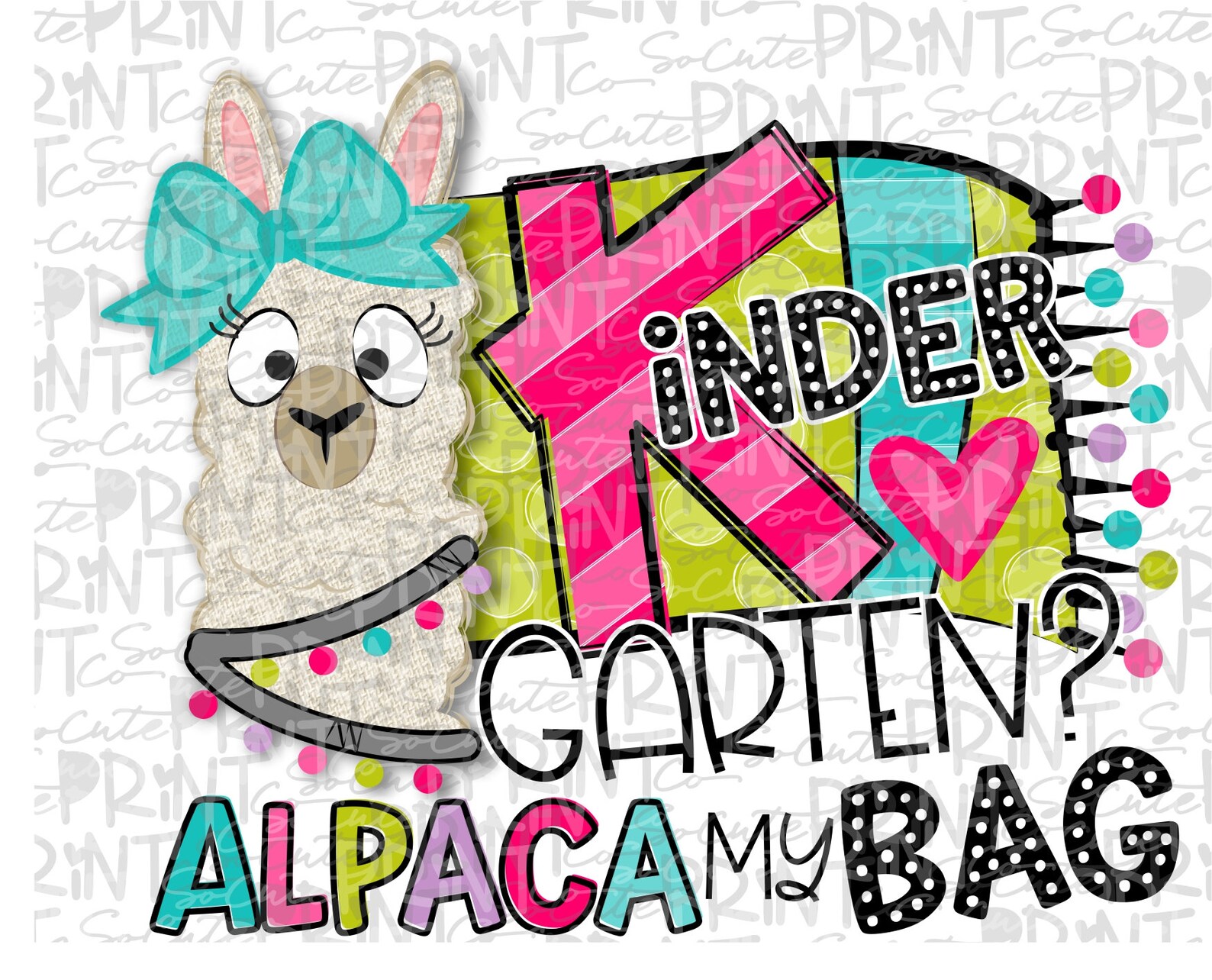 Back to School Alpaca School Bundle Preschool Pre-k to 6th - Etsy