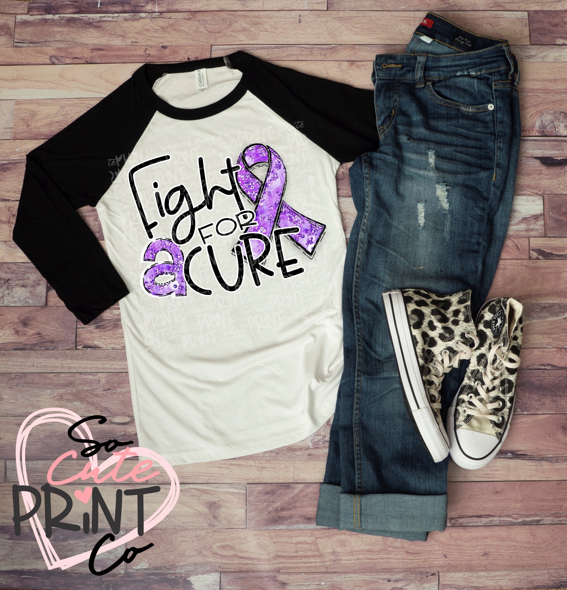 Awareness Purple Ribbon Clipart Fight for a Cure Cancer - Etsy