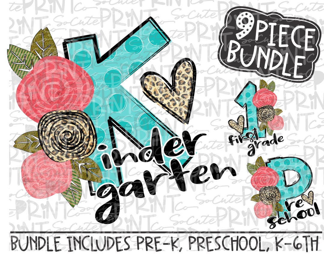 Back to School School Bundle Preschool Pre-k to 6th Grade - Etsy