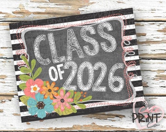 Class of 2026 Printable - Etsy