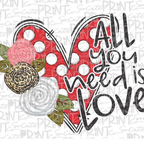 Valentines Day Png Sublimation Valentines Heart Printable | Etsy