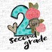 Back to School Second Grade Leopard & Turquoise Clipart PNG - Etsy