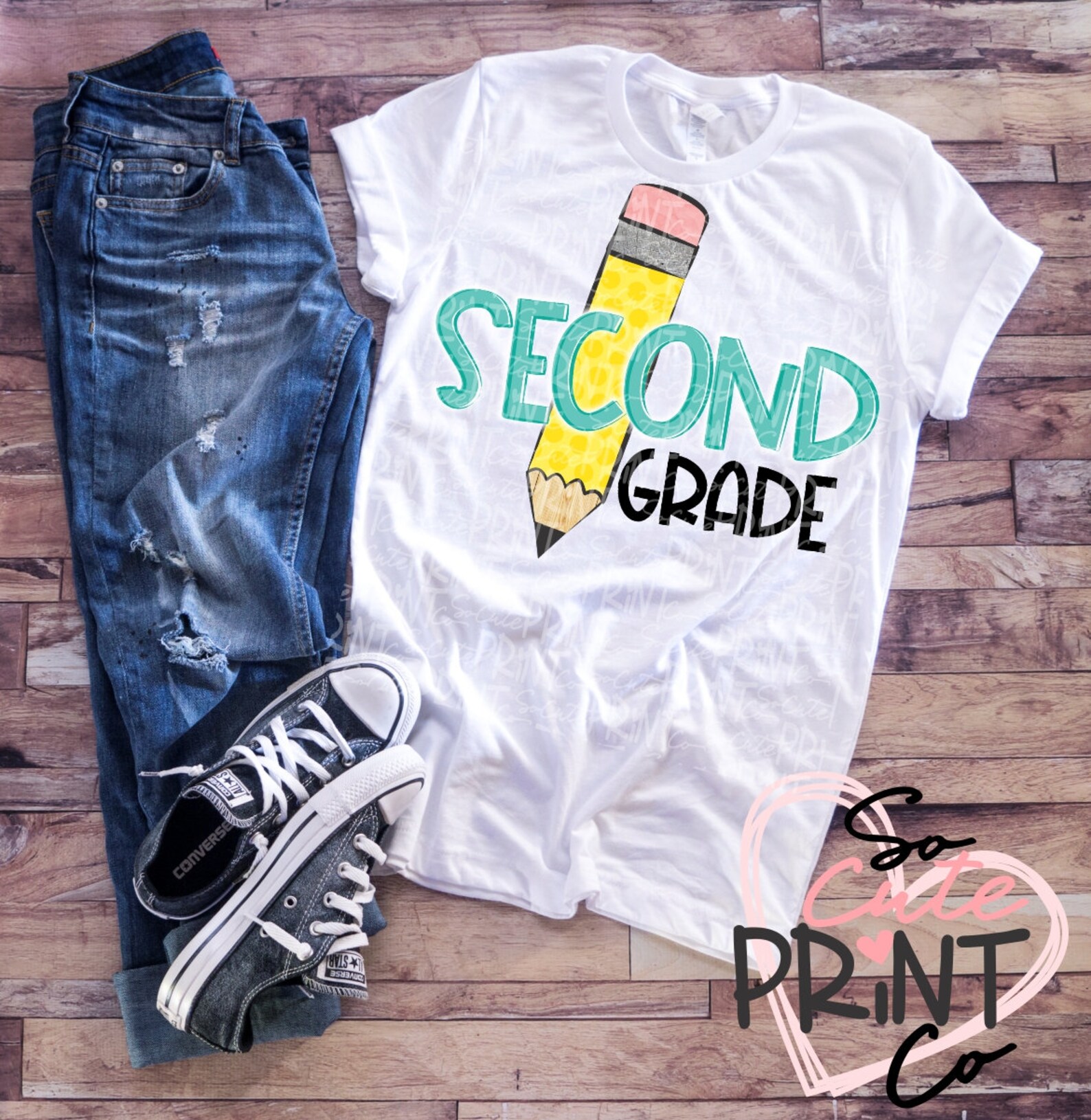 Back to School Second Grade Clipart PNG File for - Etsy