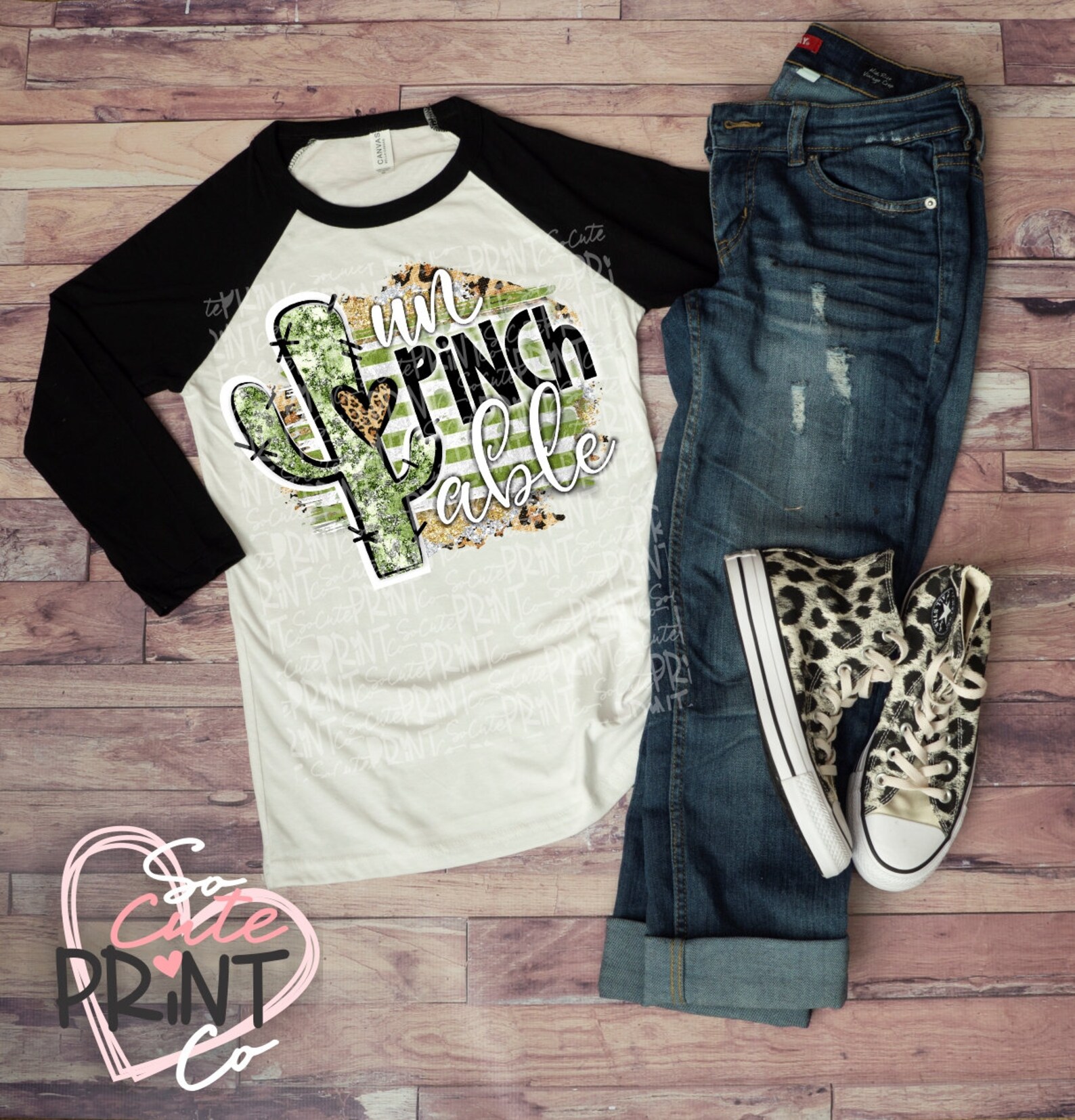 St Patricks Day Unpinchable Clipart Cactus Png File for - Etsy