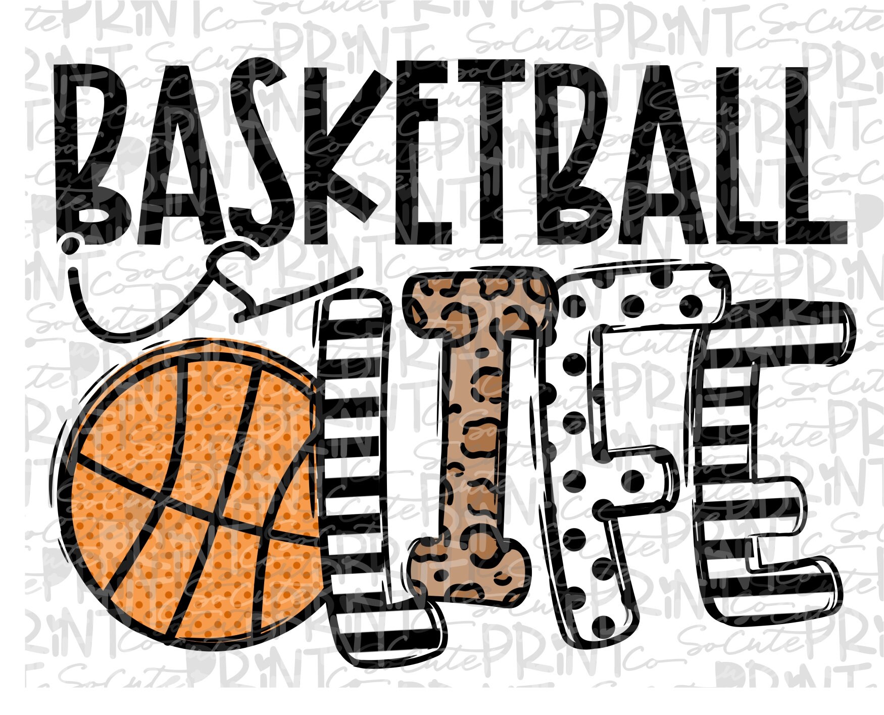 Basketball is life basketball sublimation file basketball | Etsy