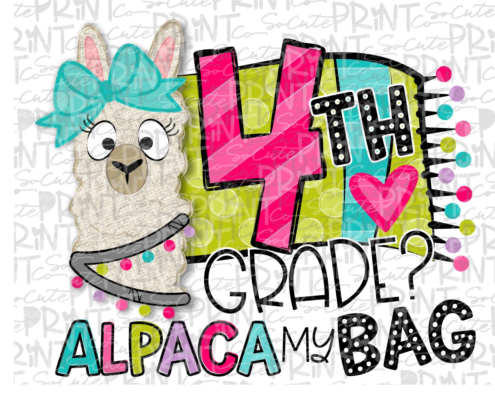 Back to School Alpaca School Bundle Preschool Pre-k to 6th - Etsy